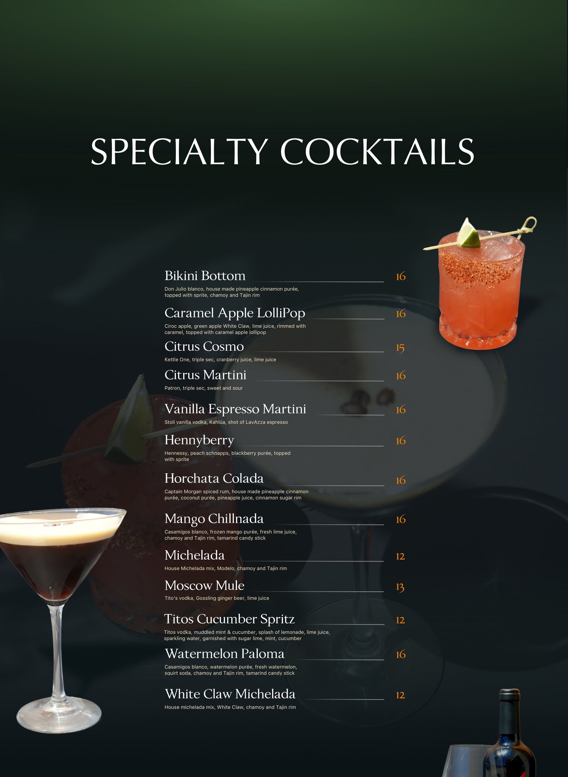 Explore Signature Cocktails & Refreshing Drinks | Citrus Grill & Lounge