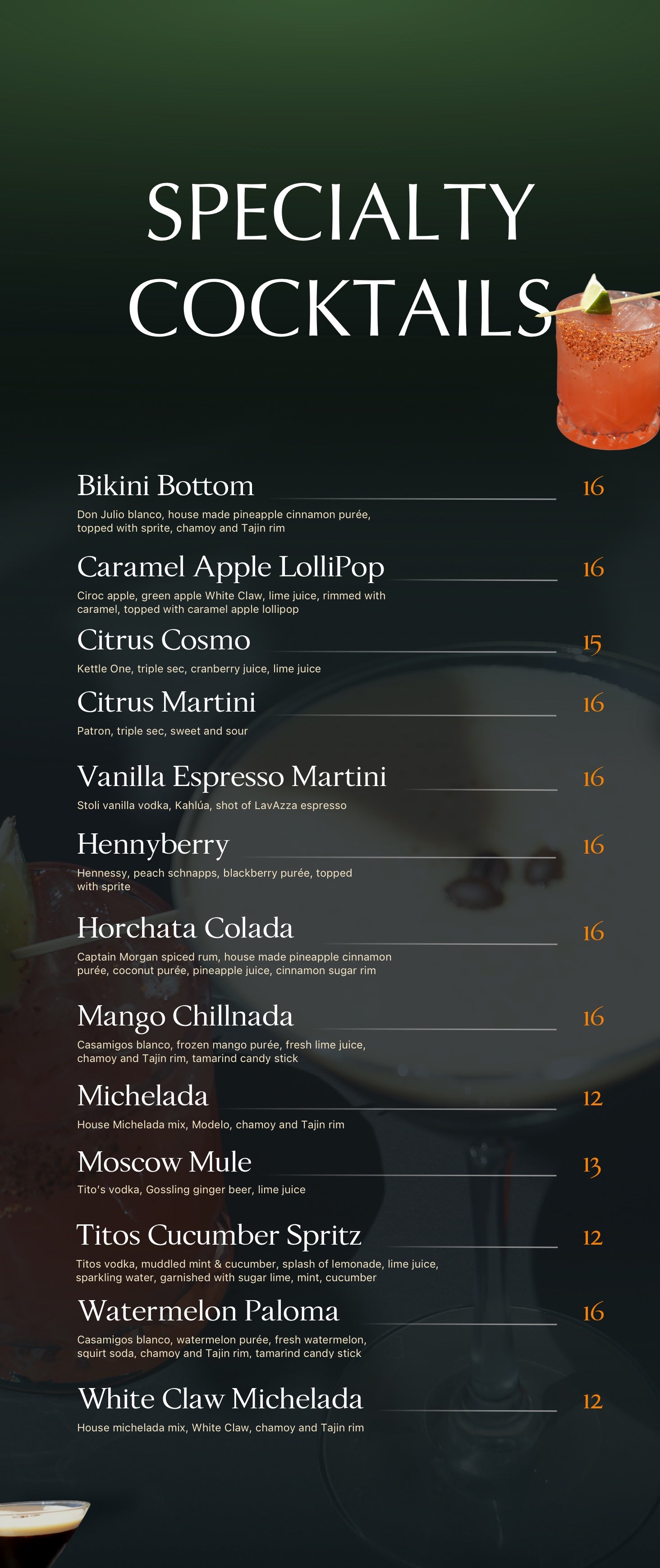 Explore Signature Cocktails & Refreshing Drinks | Citrus Grill & Lounge